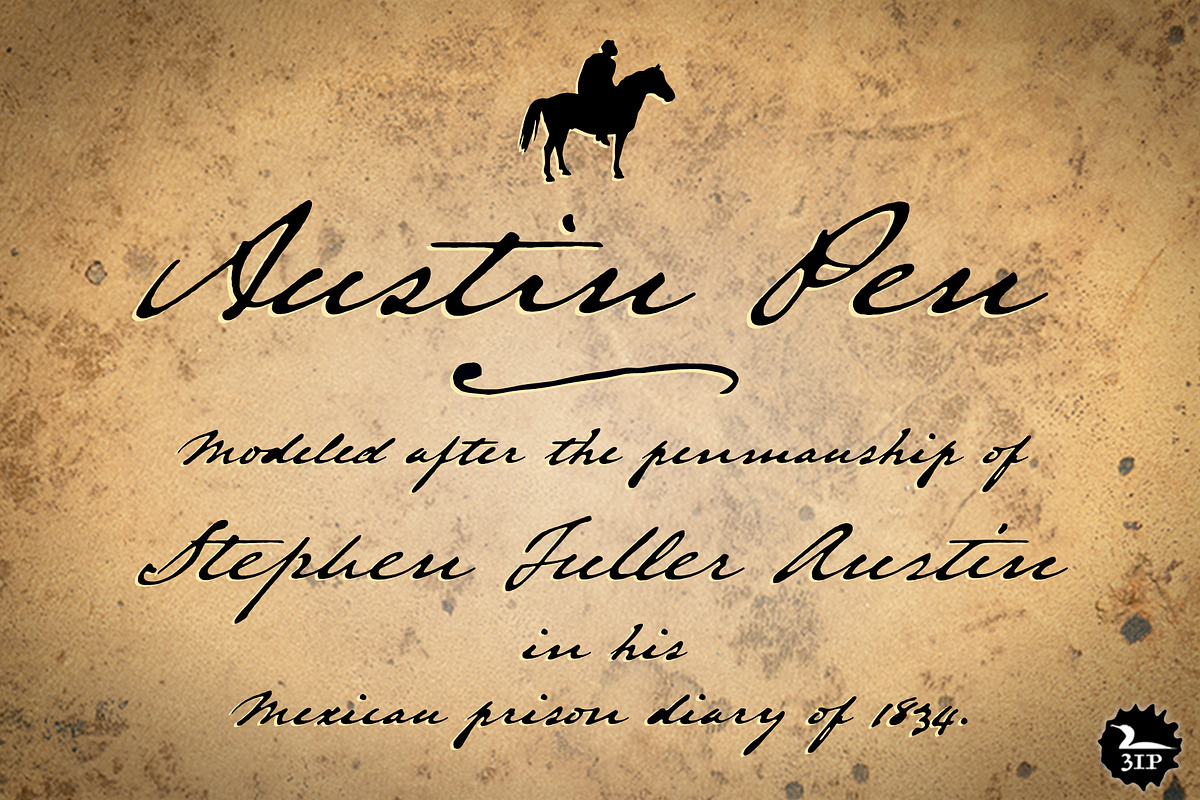 Austin Pen, an 1800s script font.