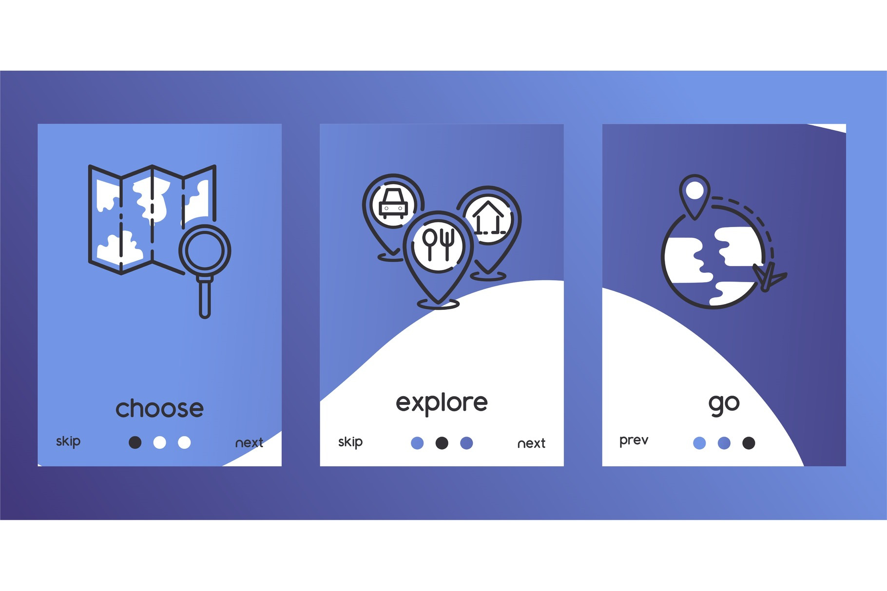 Navigation vector pattern travel map, a Technology Illustration by ...