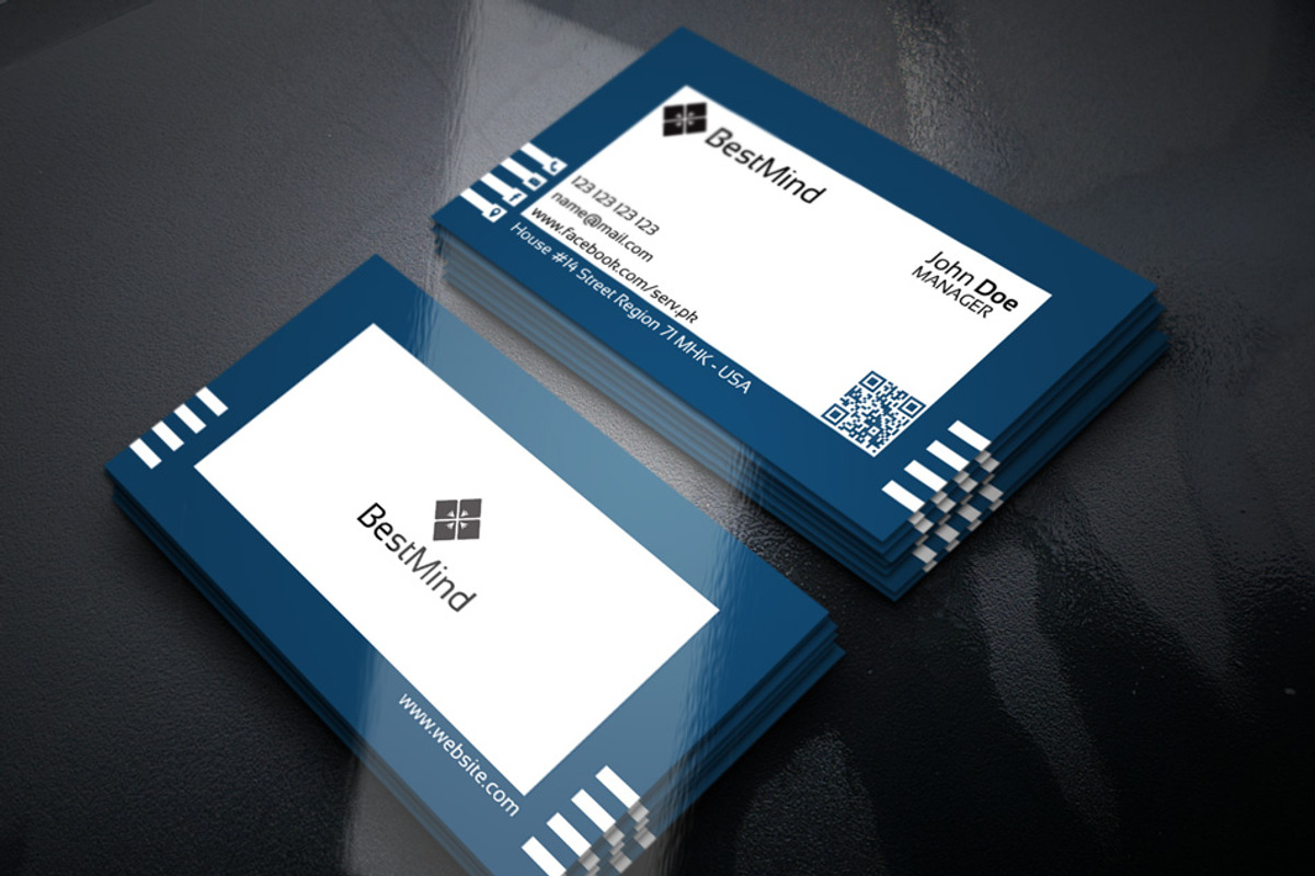 Simple Visiting Card Template, a Business Card Template by shujaktk