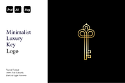 Minimalist Luxury Key Logo | Creative Market