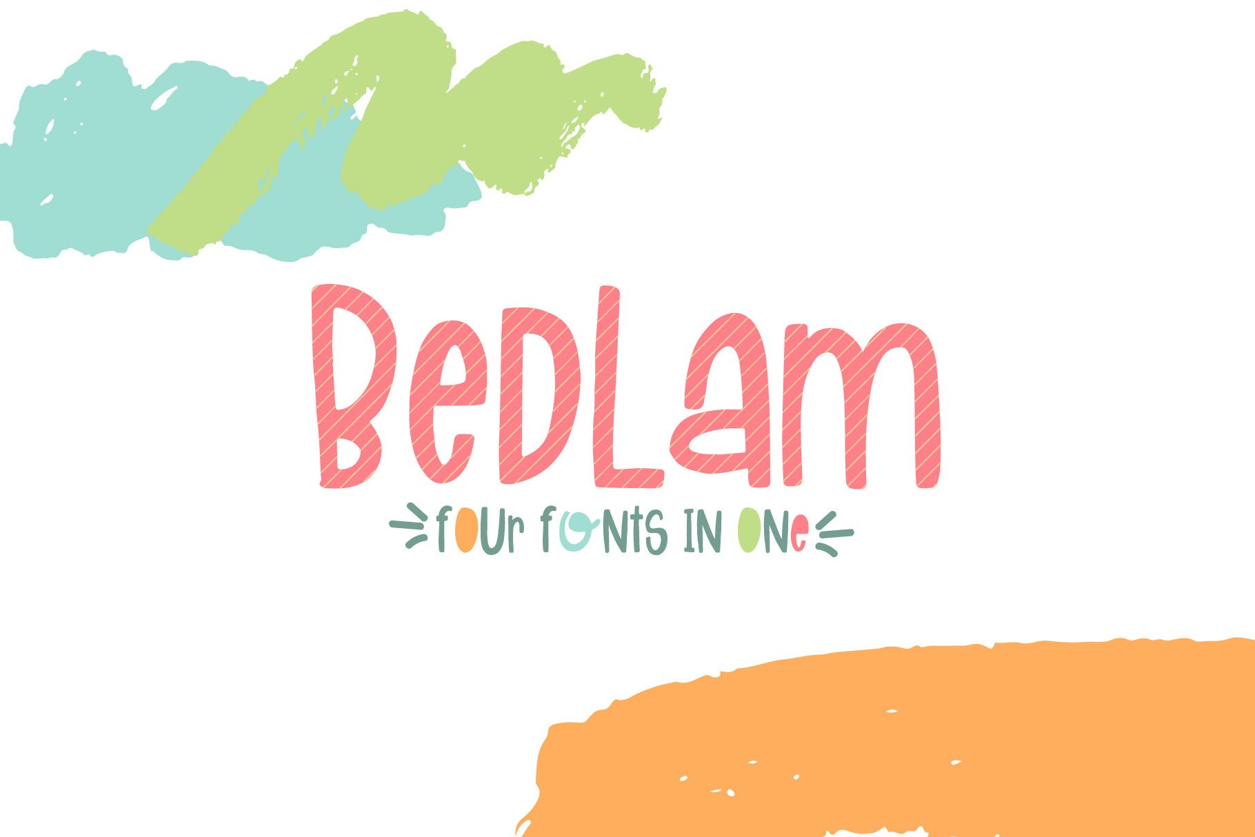 Bedlam + Bedlam Hatch, a Font by OnTheSpotStudio