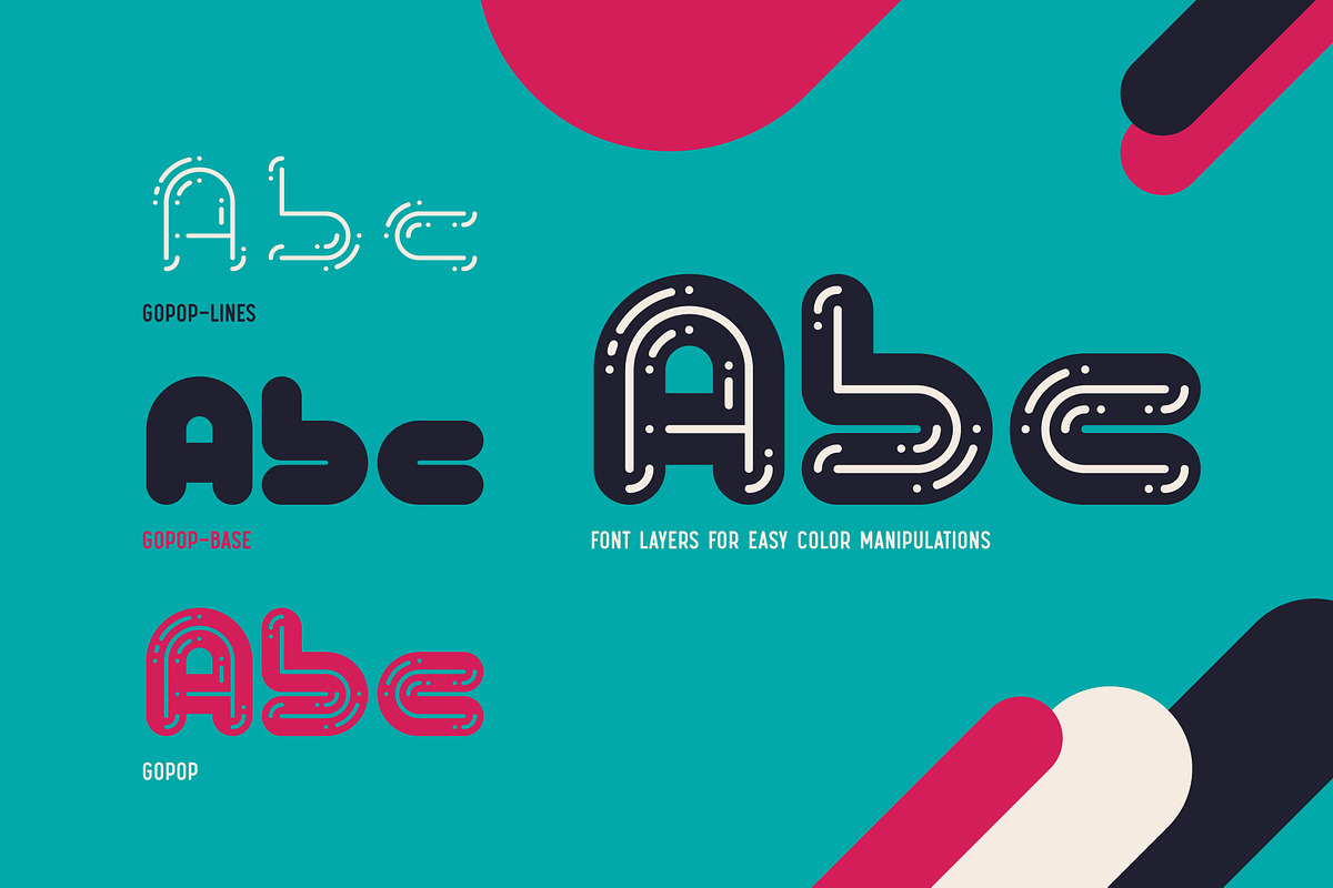GoPOP font, a Symbol Font by Gleb Guralnyk