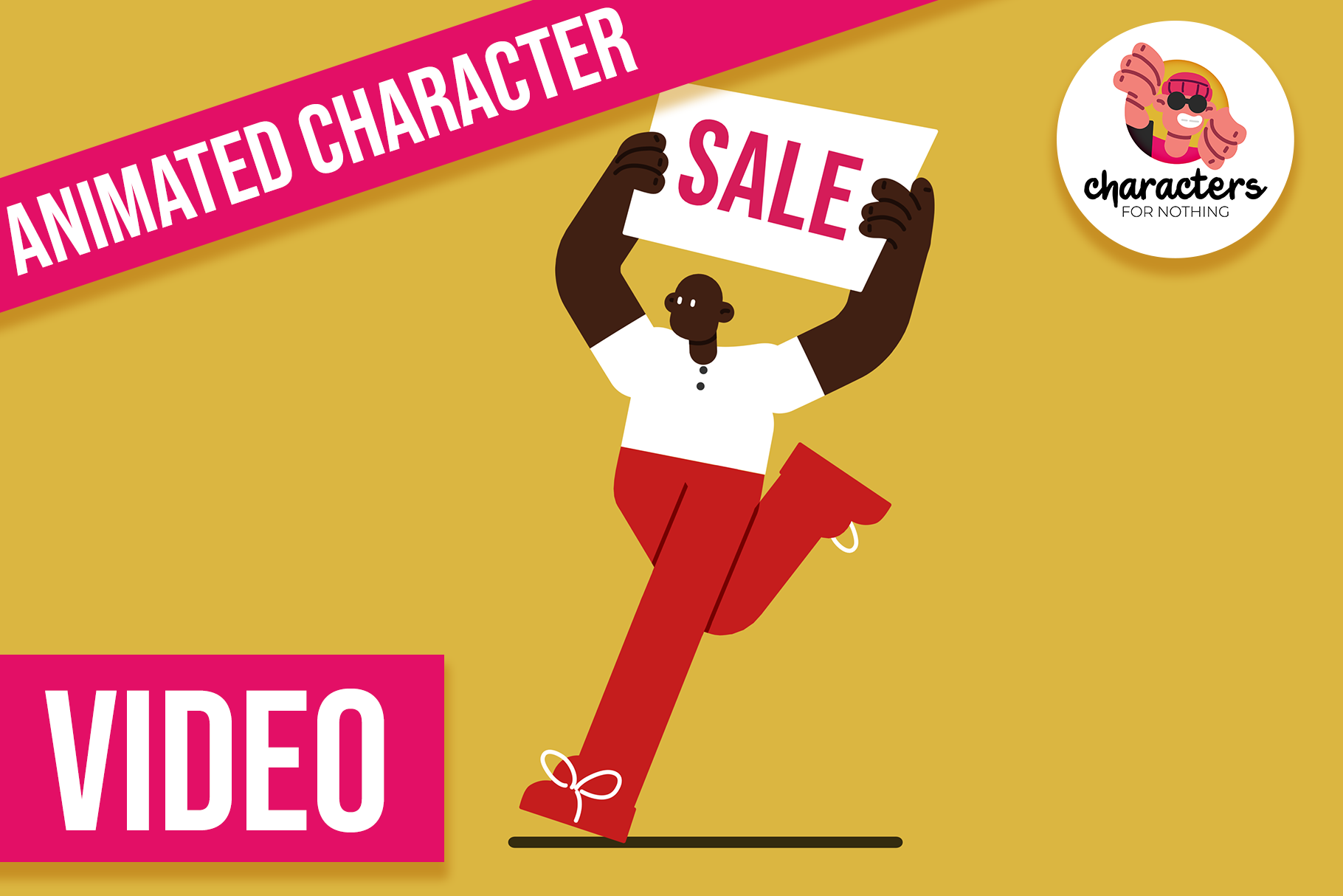 Sale animation | Character, a Marketing Template by Characters for Nothing!