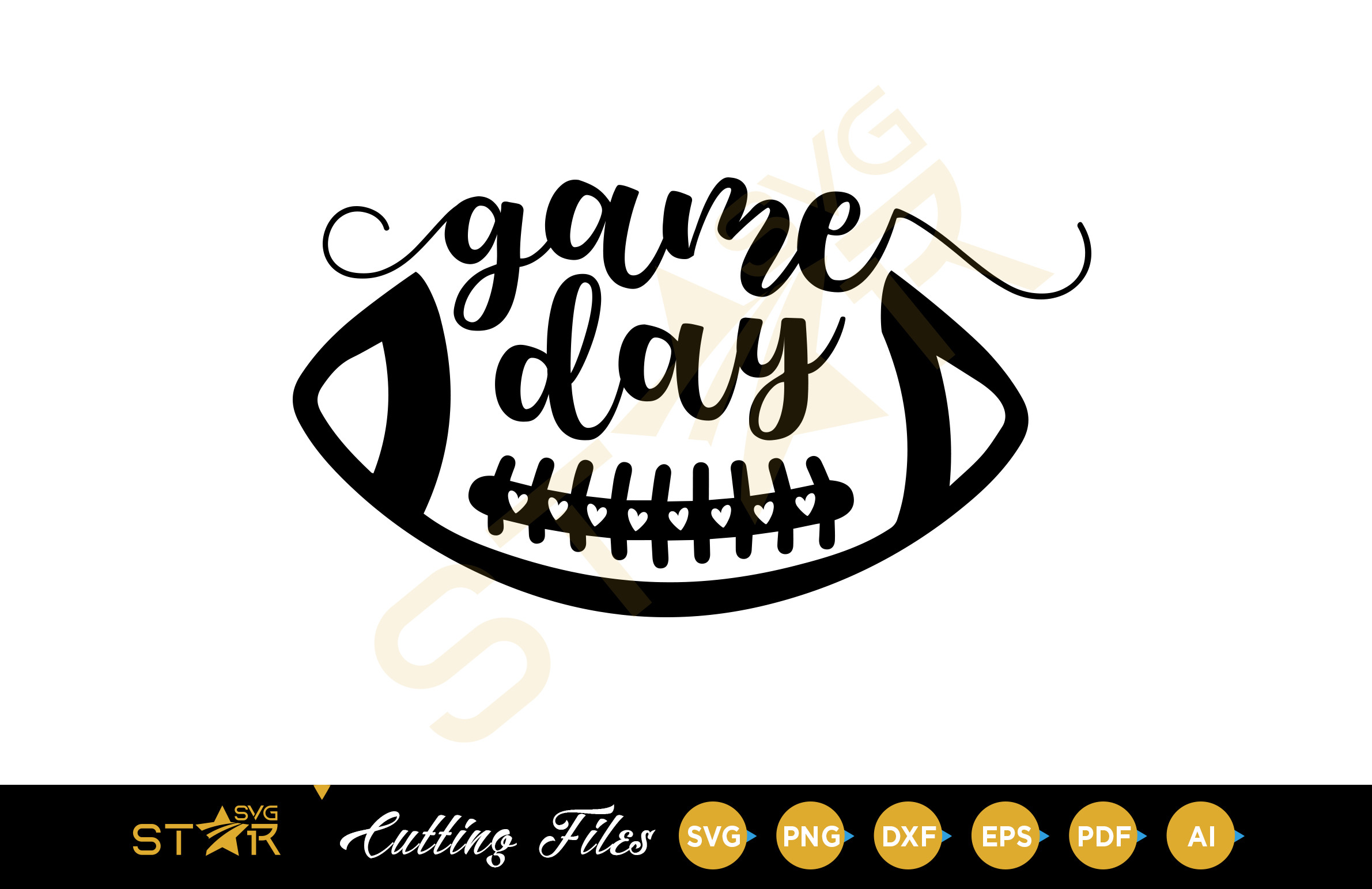 game day rugball Football svg, an Object Graphic by Star Graphic Design