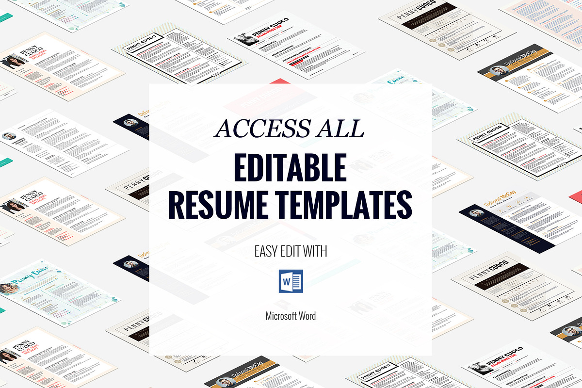 Resume Template Shona, a Resume Template by arte grafica | Creative Market