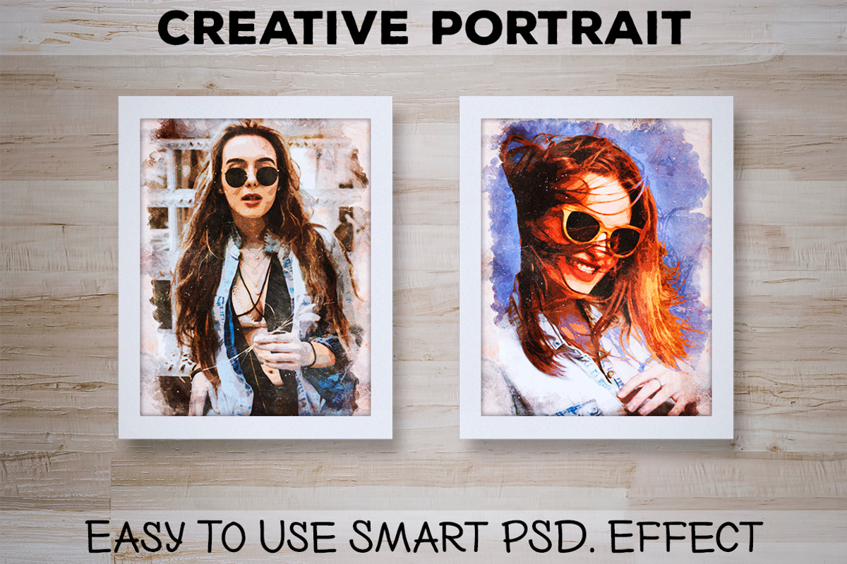 Creative Portrait: Smart PSD. Effect, an Action Add-On by Gromov Design