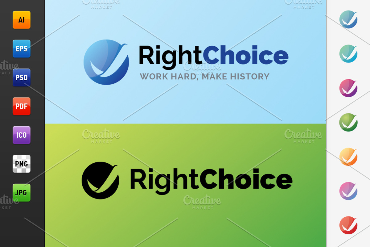 Right Choice Logo, a Branding & Logo Template by Web Design Label