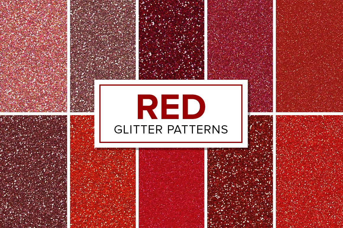 Red Glitter Patterns - Seamless, a Pattern Graphic by Creativenauts ...