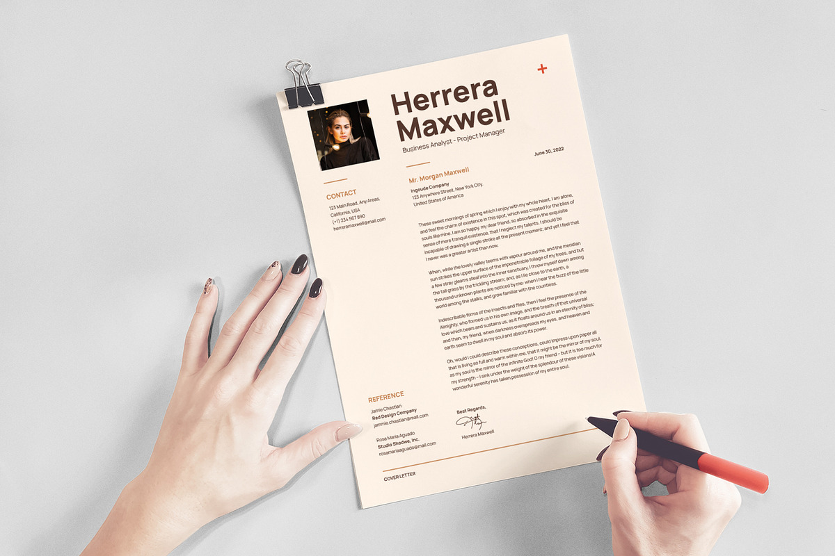 CV Resume - Modern Swiss Style, a Resume Template by Neermana