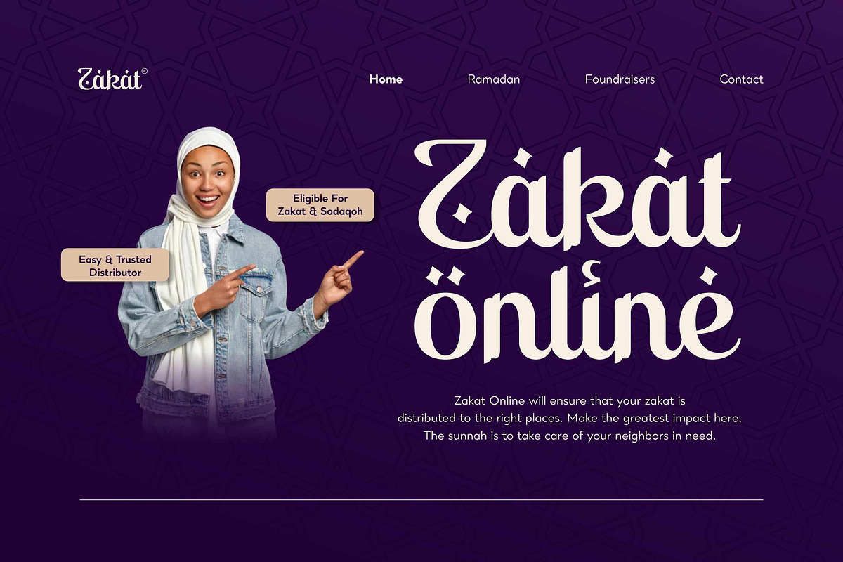 Syakef - Islamic Display Font, a Font by Runsell Studio