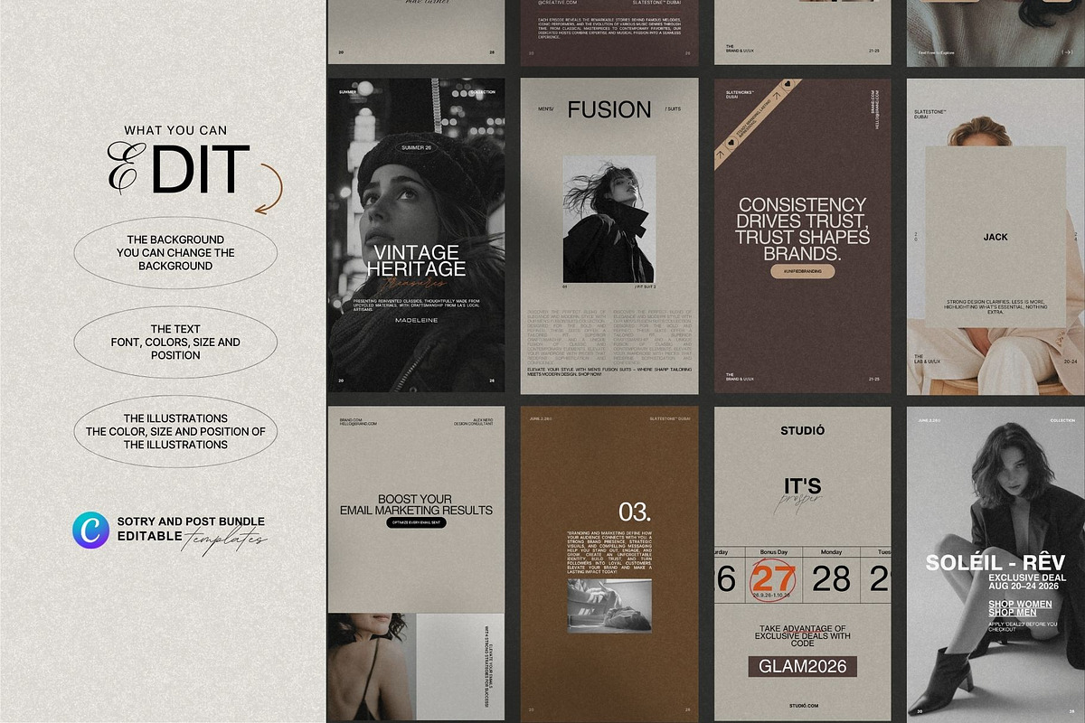 Canva Marketing Templates Bundle Kit