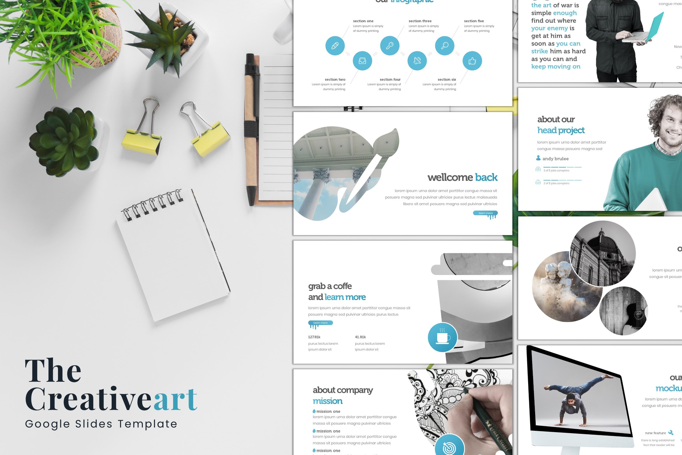 The Creativeart - Google Slides | Presentation Templates ~ Creative Market