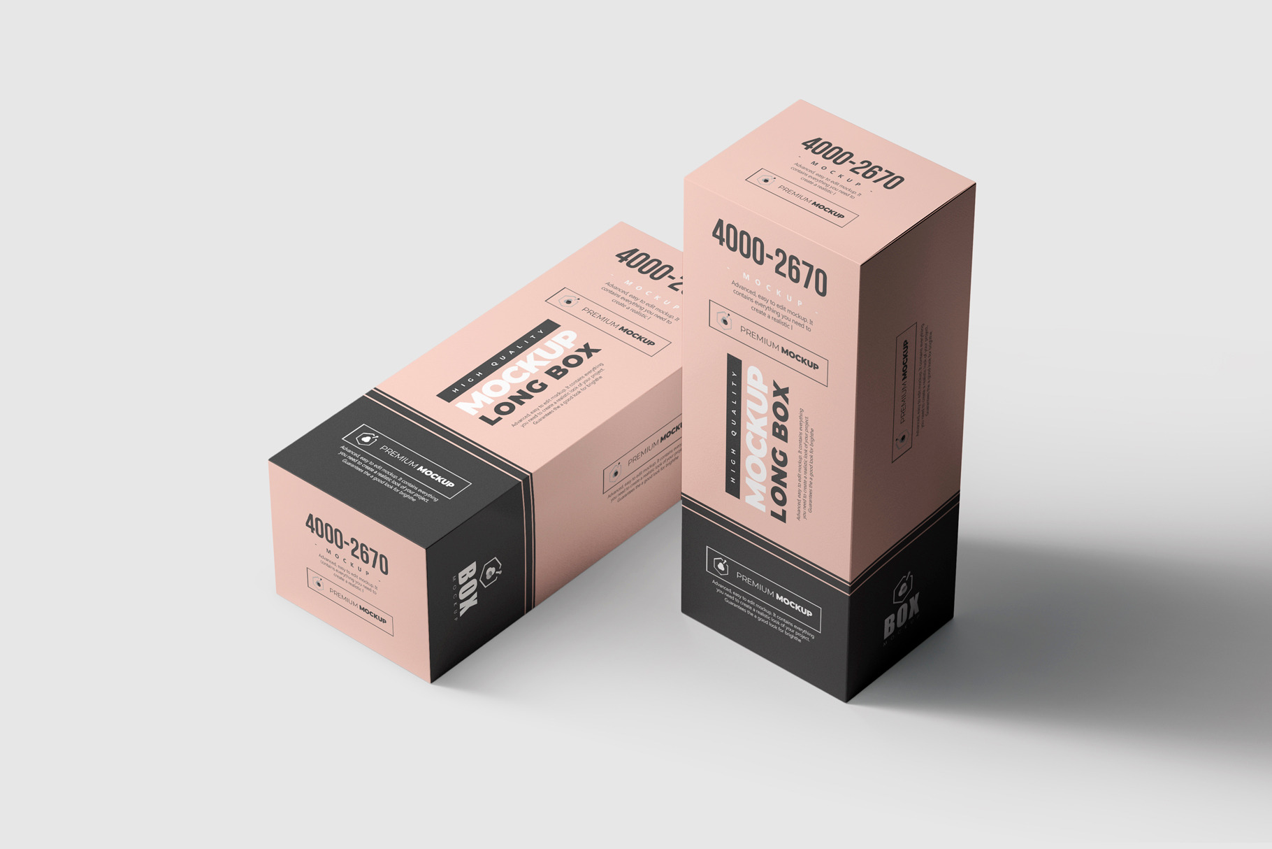 Long Box Mock-up 2, a Cups & Container Mockup by Nevada63