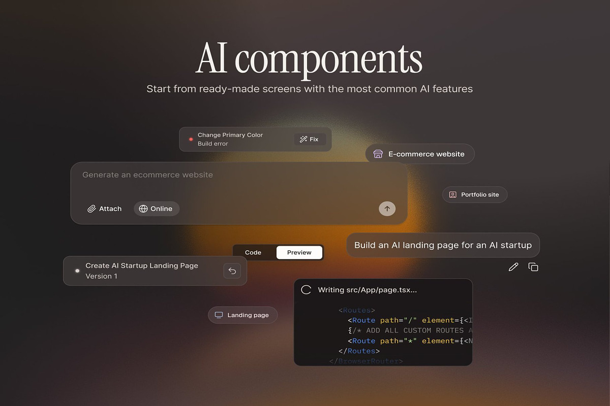 Vibecoding AI Chatbot UI Kit, an UI Kit Template by Creative Perspective