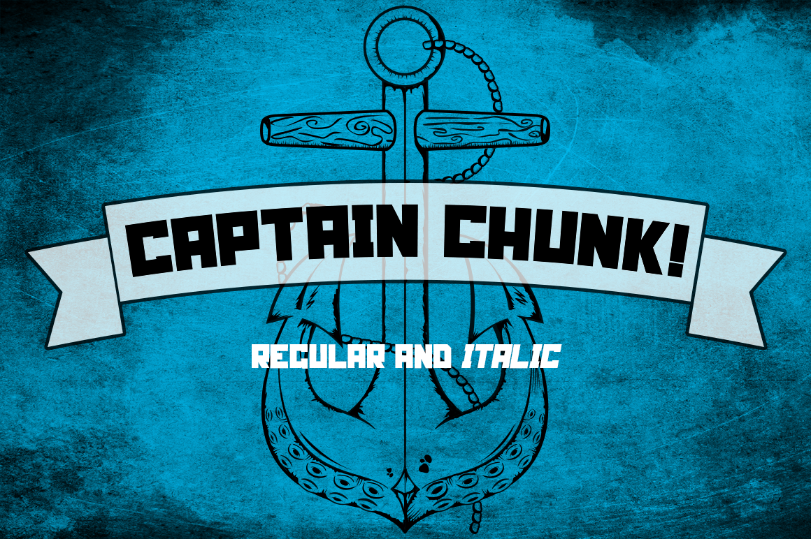 Captain Chunk!, a Sans Serif Font by TypeKatsu