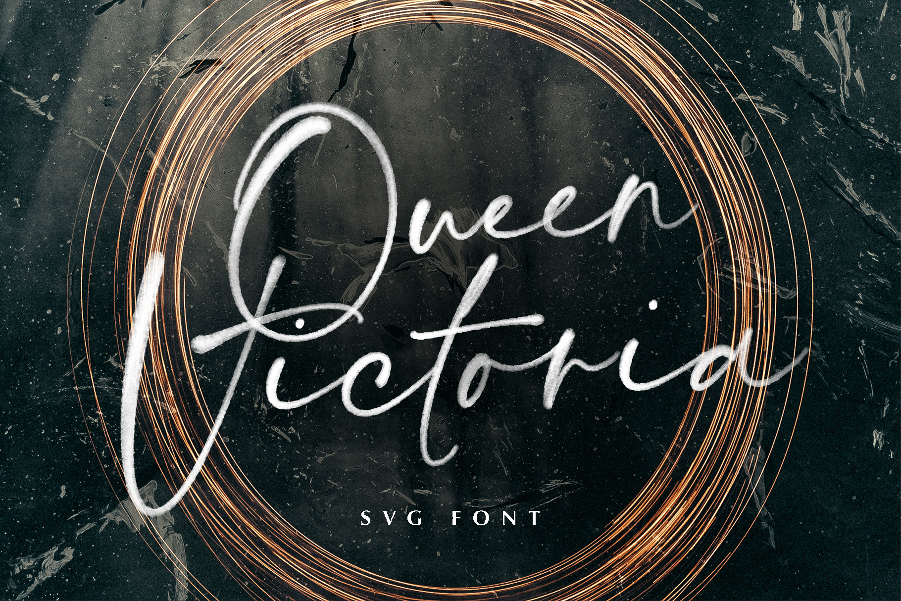 Queen Victoria SVG, a Script Font by Ivan Rosenberg