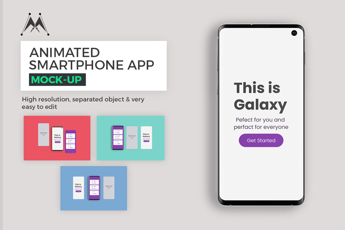 Animated Phone App Screen Mockup, a Device Mockup by Modern Studio