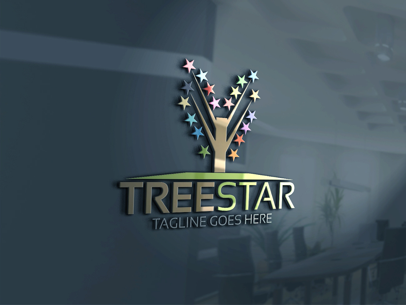 Tree Star Logo, a Branding & Logo Template by Josuf Media