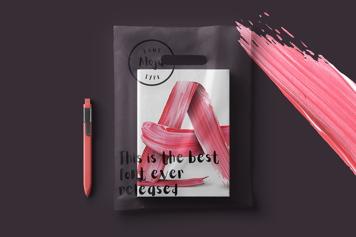 Aloja Extended Brush Font, a Handwritten Font by Wild Ones