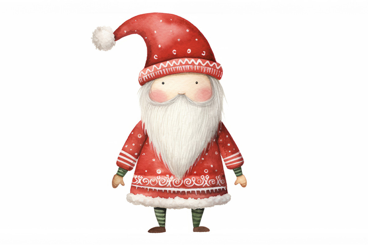 44 Cute Santas, a Seasonal Illustration by Handmadefont