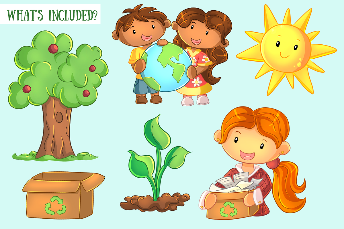 Earth Day Clip Art Collection, an Education Illustration by Keepin' It ...