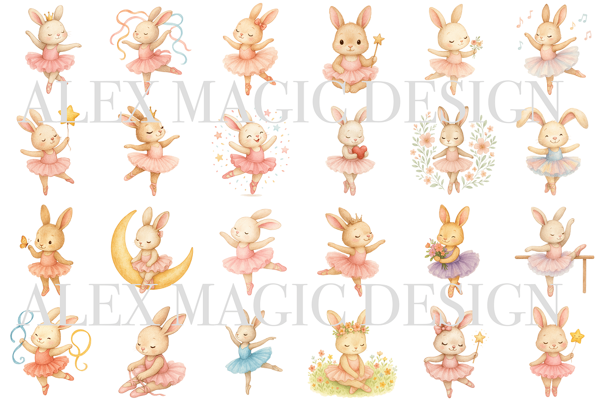 Bunny Clipart Set