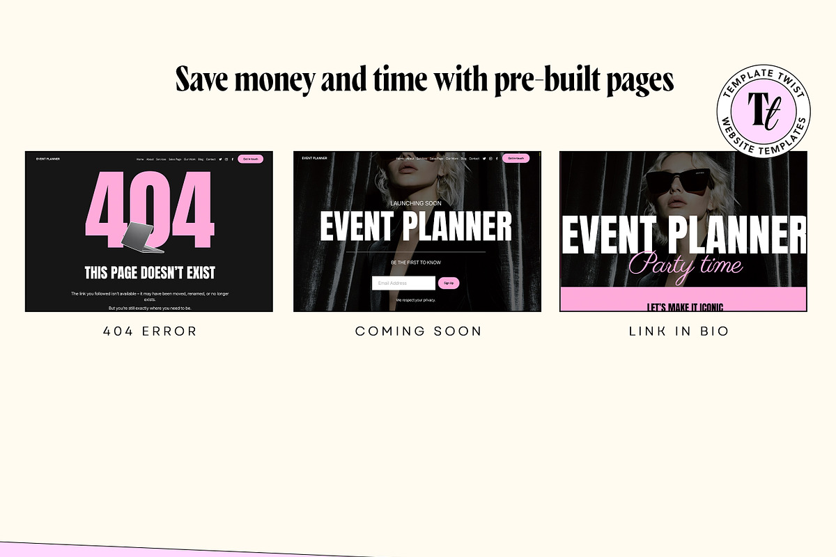 Party Planner Site Template