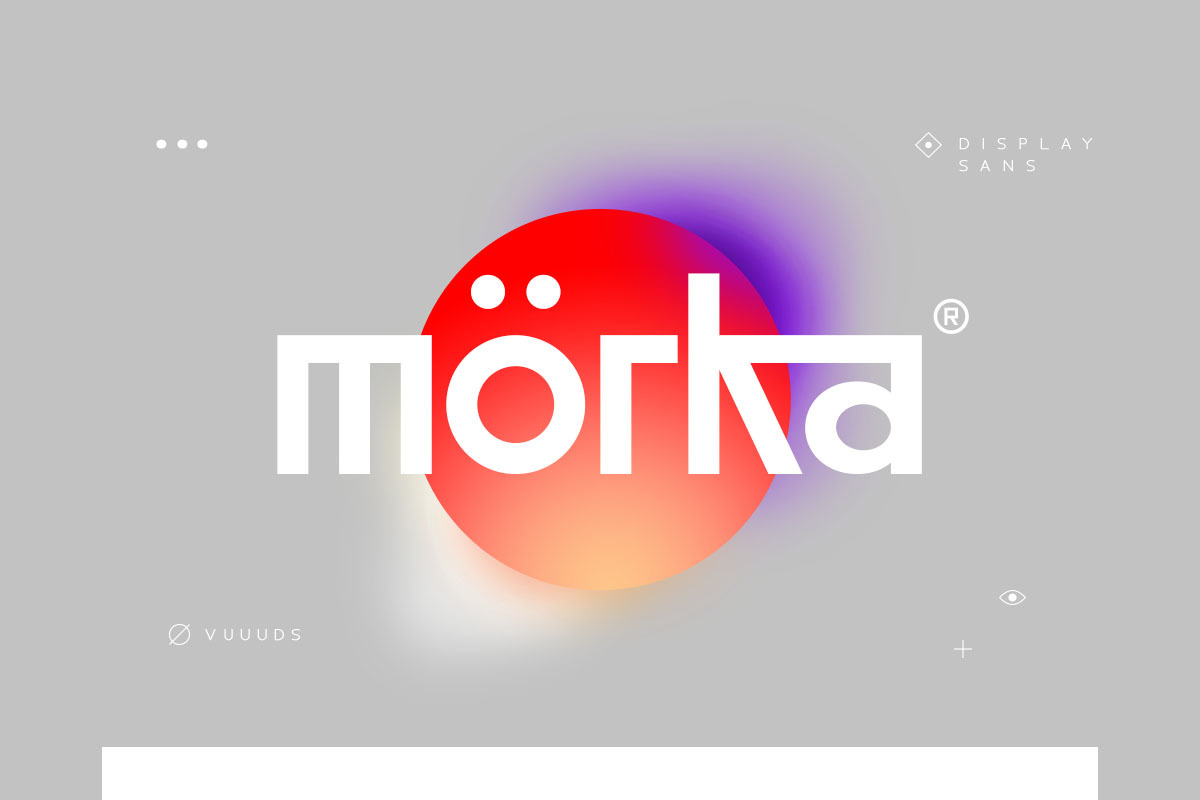 Morka Font, a Font by vuuuds