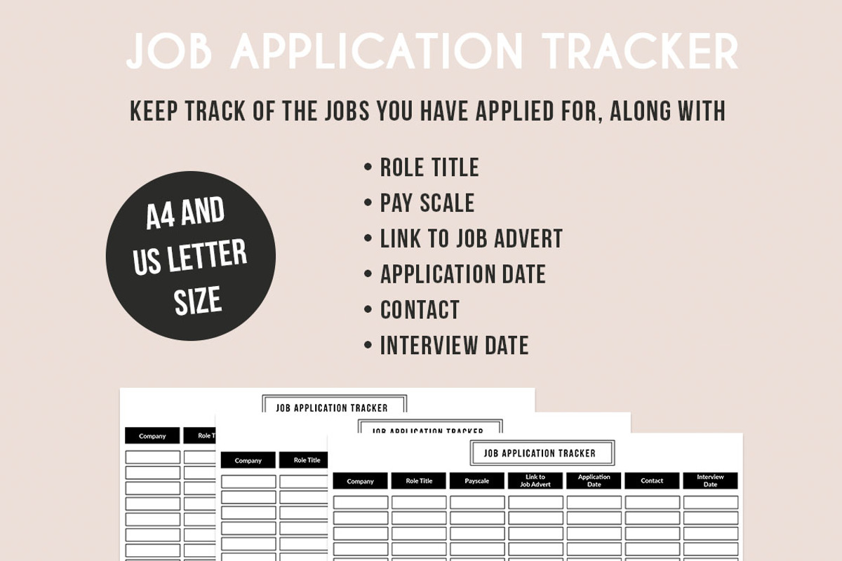 Job Application Tracker - PDF, a Resume Template by buenofloresdesign