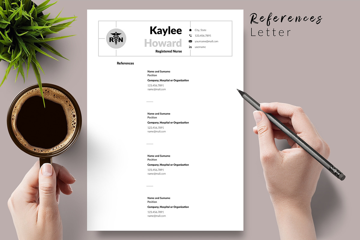 Nurse Resume Design / CV - Kaylee