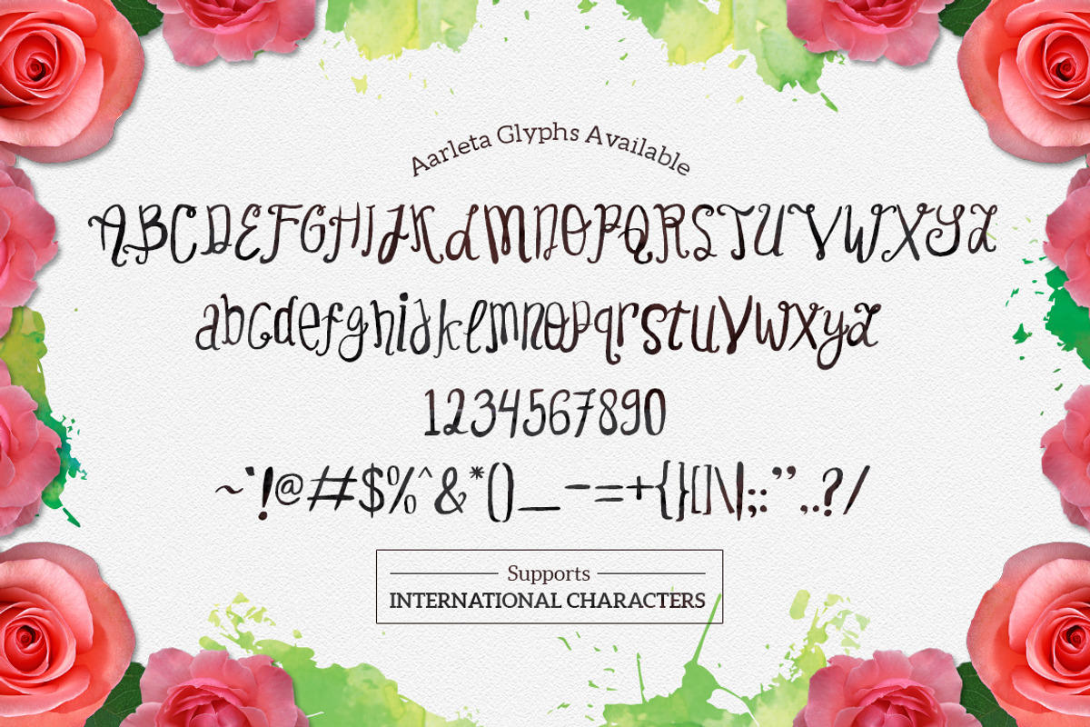 Aarleta Typeface, a Font by Aarley Kaiven