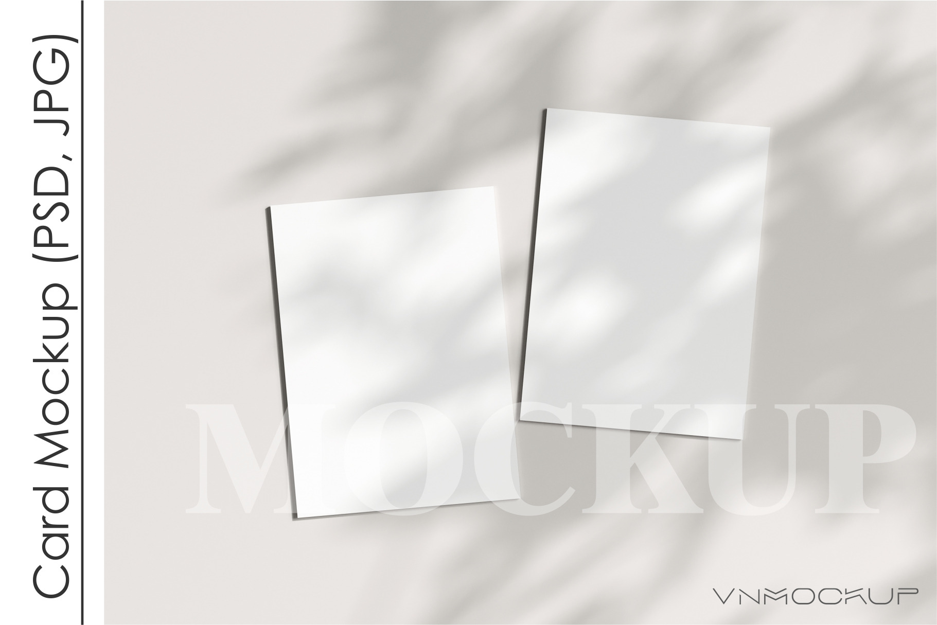 Card Mockup PSD JPG, a Print Template by VNmockup