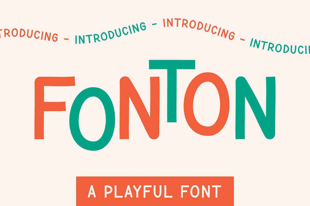 Fonton - Playful Font, a Serif Font by Lunarts Studio