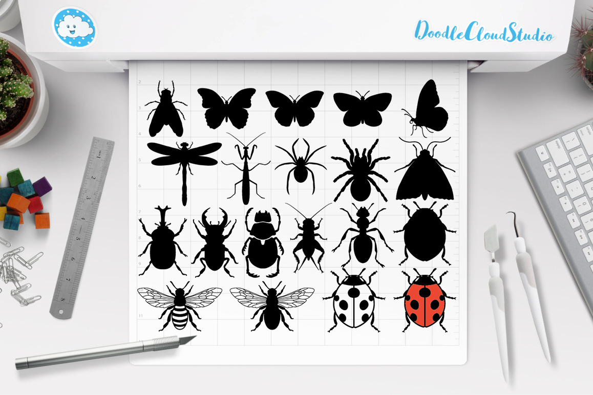 Insects Bundle SVG, Insect Clipart., an Illustration by Doodle Cloud Studio