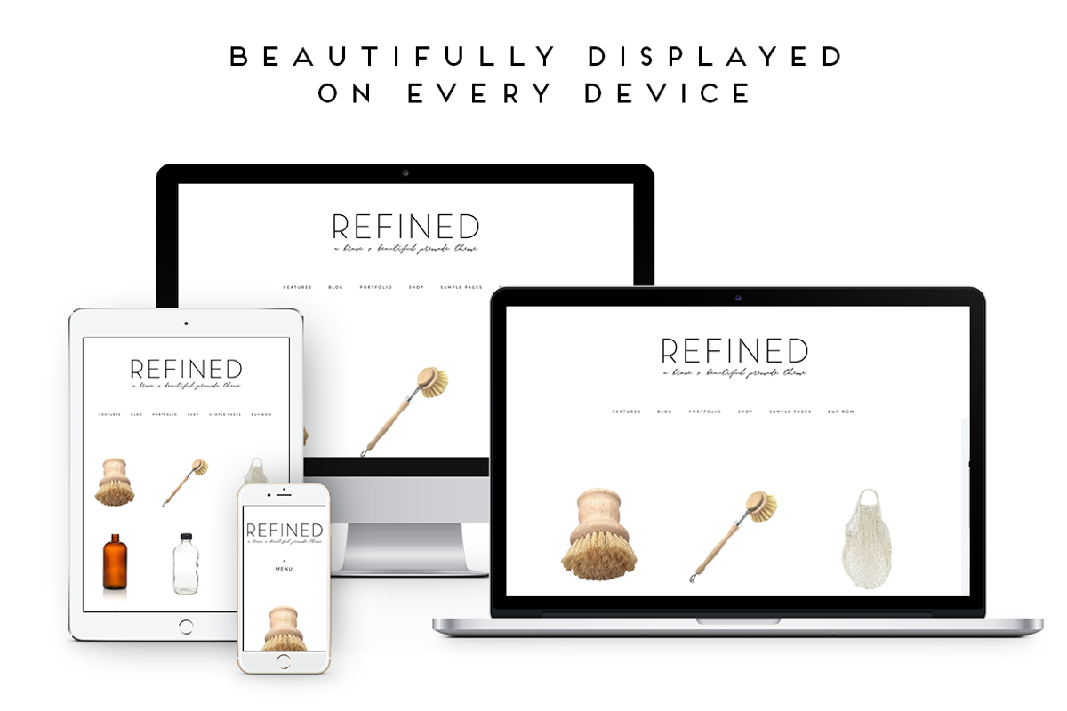 Refined Wordpress Theme, a WordPress Template by brave + beautiful designs