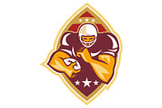 American Football Running Back Star, an Illustration by patrimonio