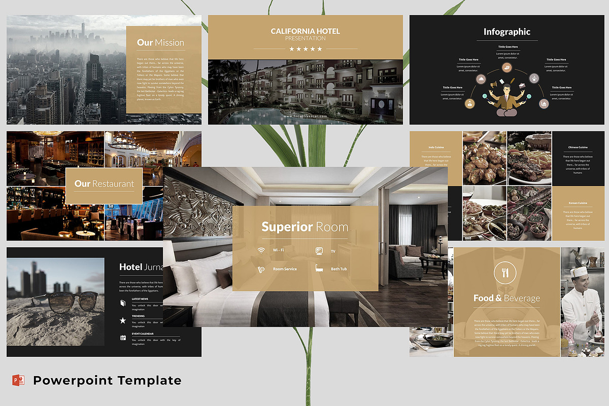 Hotel Powerpoint Template, a Presentation Template by Incools Stokie
