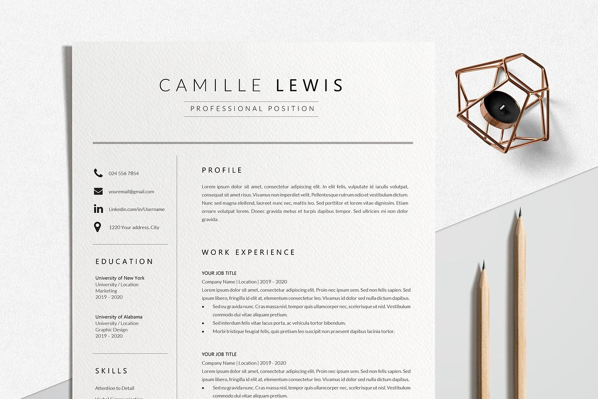 Professional Resume Design Template, a Resume Template by LucaTheme