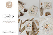 Boho Stationery Mockup Set, a Print Template by Neutral Mockups