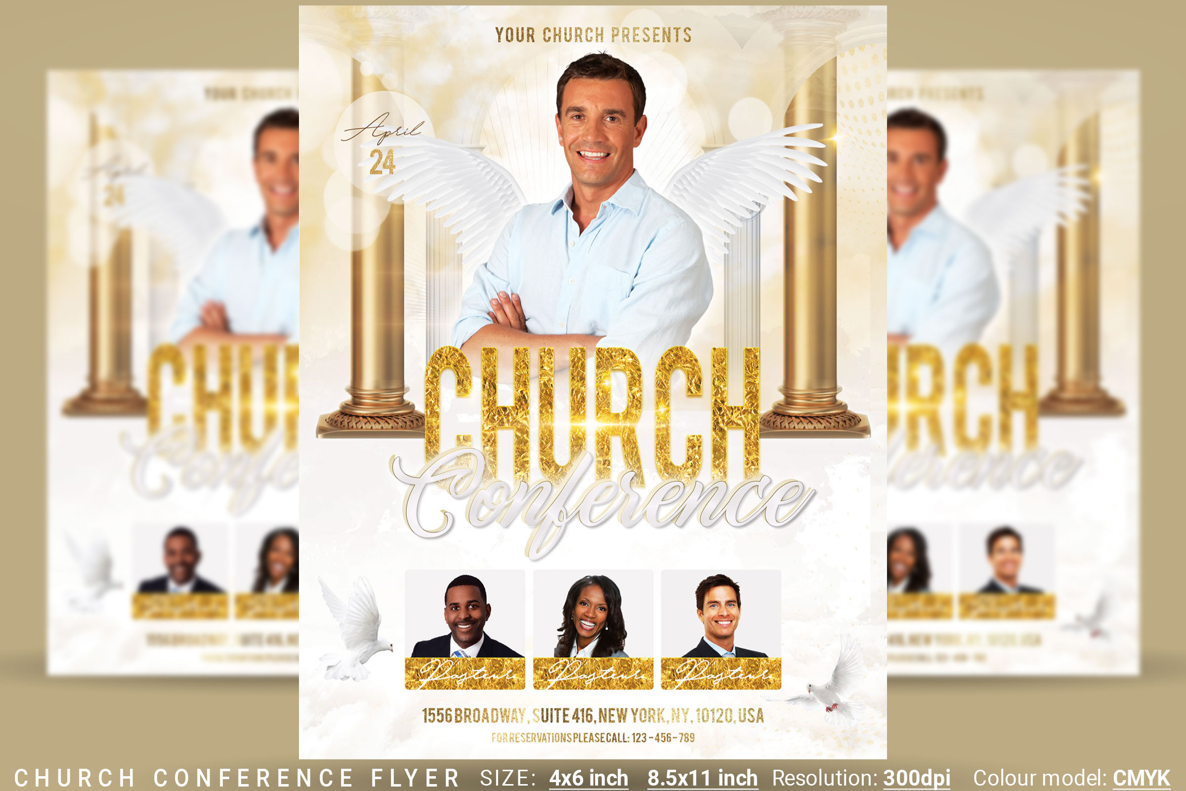 Church, a Flyer Template by Artolus