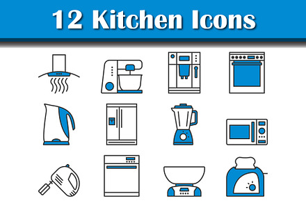 Kitchen Icon Set, an Icon by Pavel Vectors