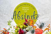Absinthe, a Script Font by Etewut