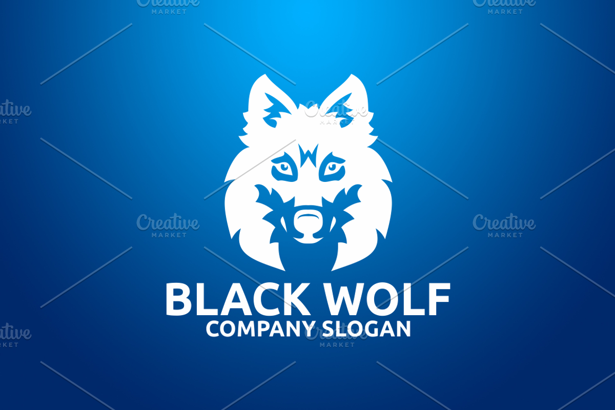 Black Wolf Logo, a Branding & Logo Template by Brandlogo