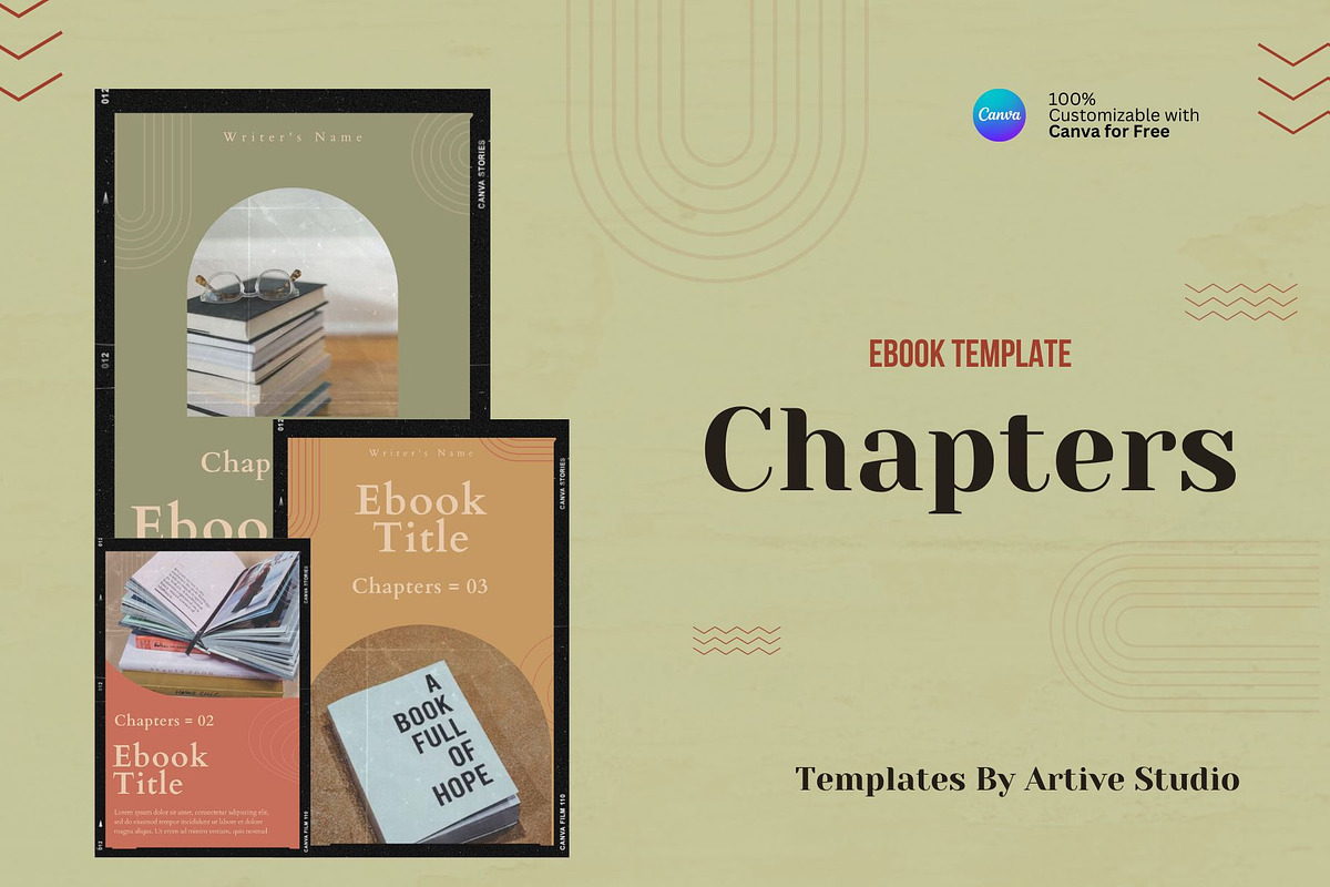 Boho aesthetic ebook template