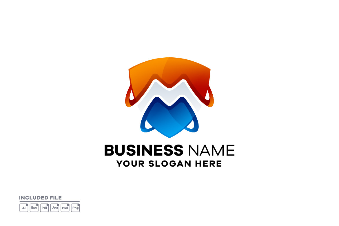 Business Security Gradient Logo, a Branding & Logo Template by yuanesei
