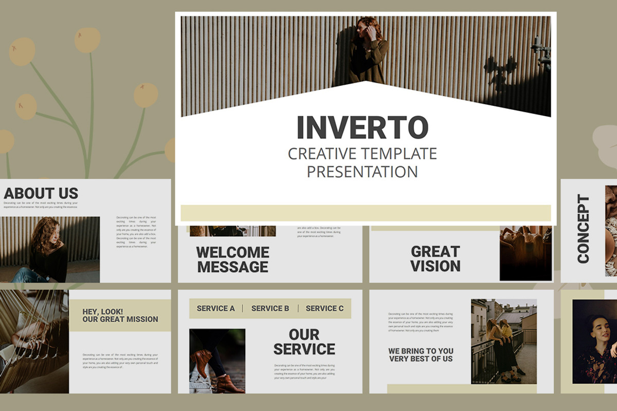 Inverto – Creative PowerPoint, a Presentation Template by Raseuki