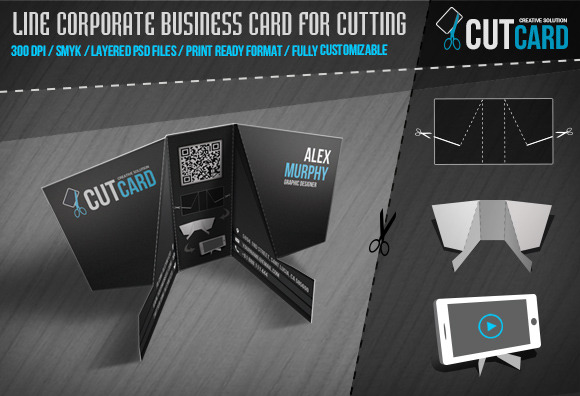 CutCard - Business Card for cutting, a Graphic by CUBICK2