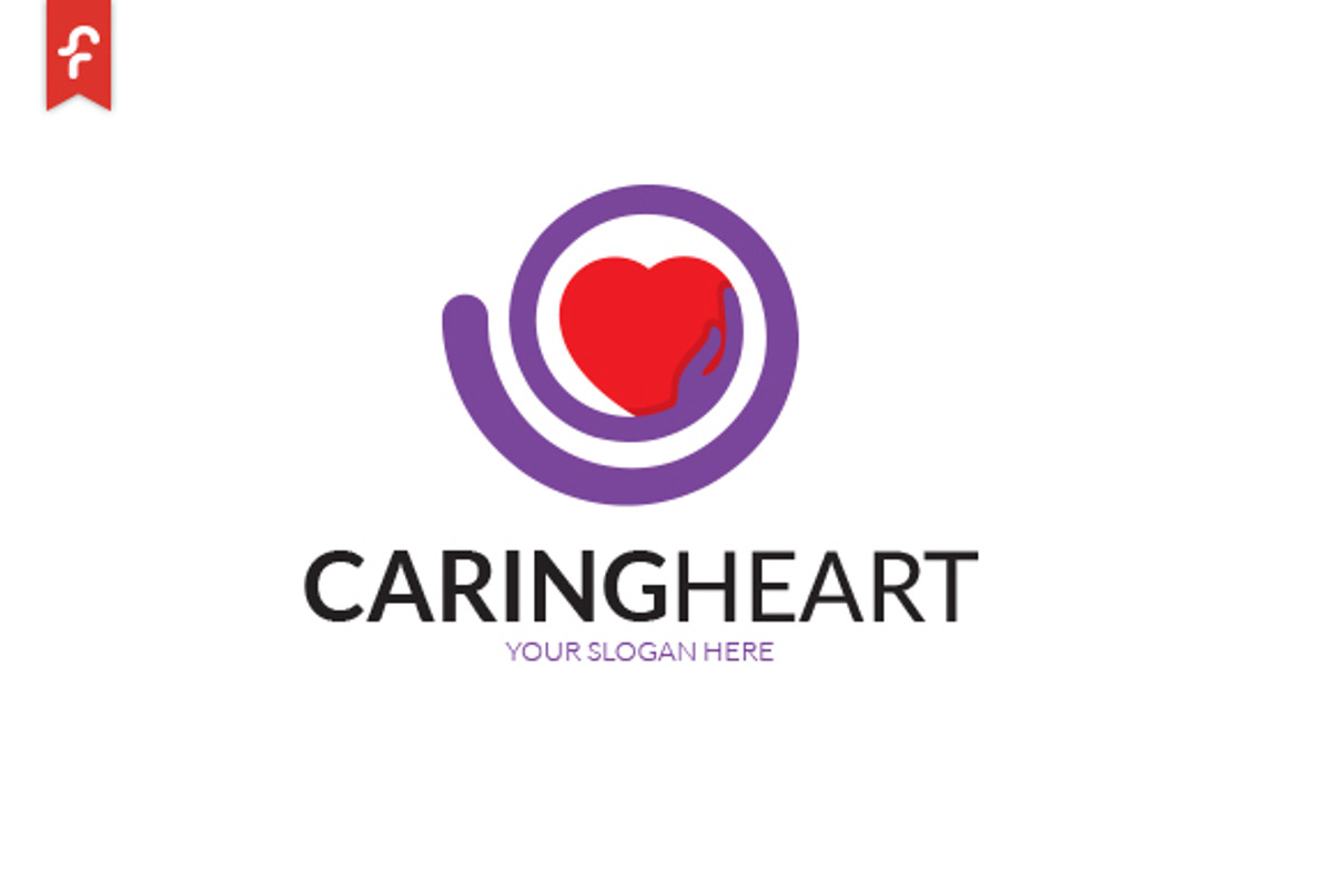 Caring Heart Logo, a Branding & Logo Template by ft.studio
