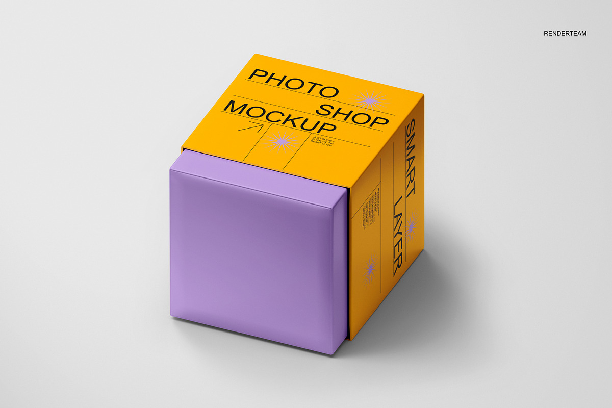 Paper Box Mockup Set (3 PSD)