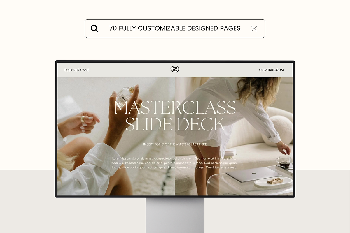 Canva Slide Deck Masterclass Webinar, a Presentation Template by Branding Babe Co.